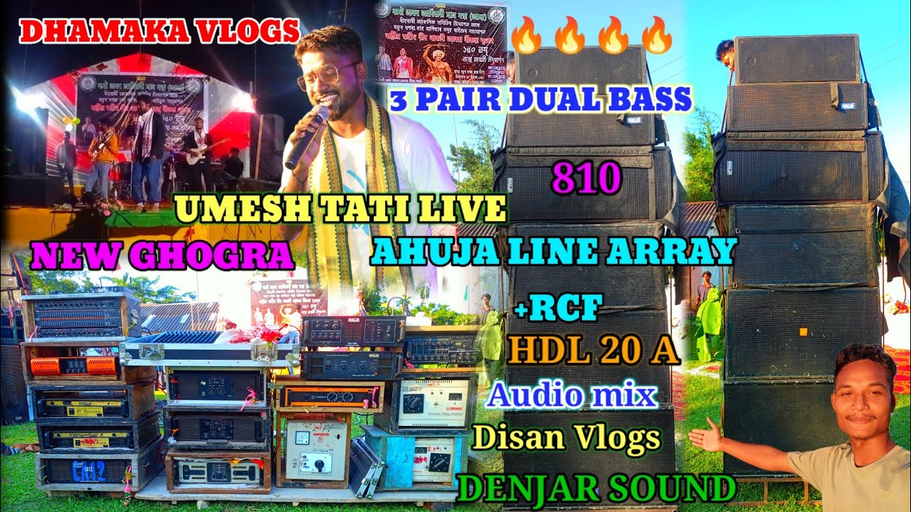 AHUJA 1100 LINE ARRAY HDL20 AHUJA 2600 RCF JBL 3 PAIR BAS UMESH TATI ...