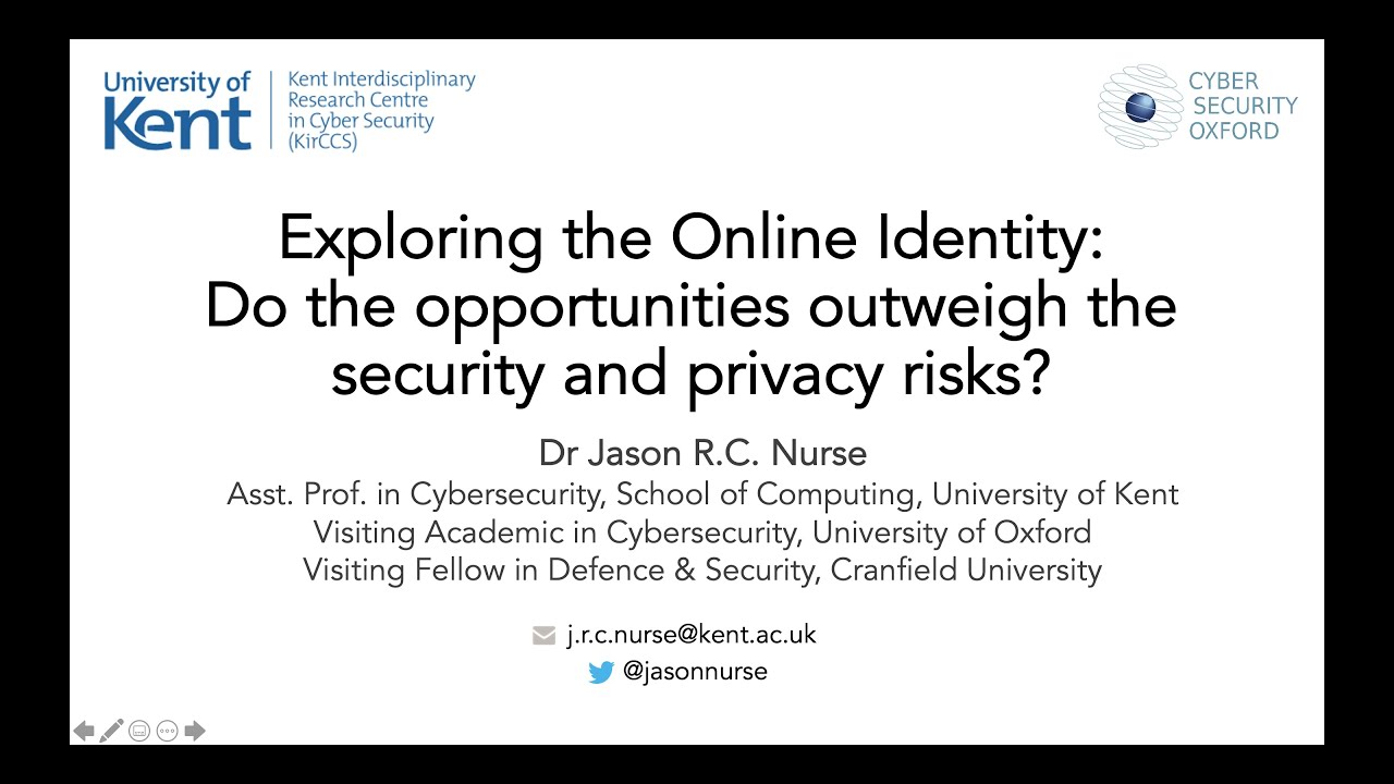 Keynote speech - Dr Jason R.C. Nurse, Assistant Professor, University ...