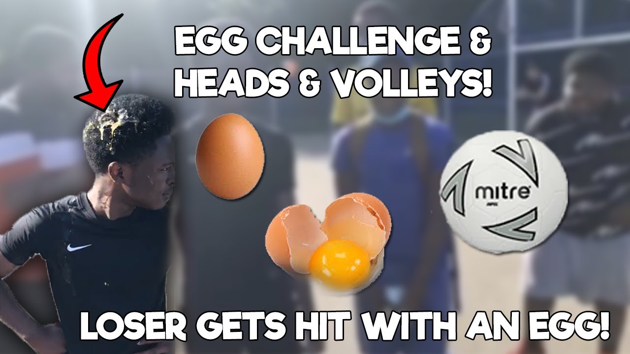 EGG CHALLENGE & HEADS & VOLLEYS! LOSER GETS HIT WITH AN EGG! - YouTube