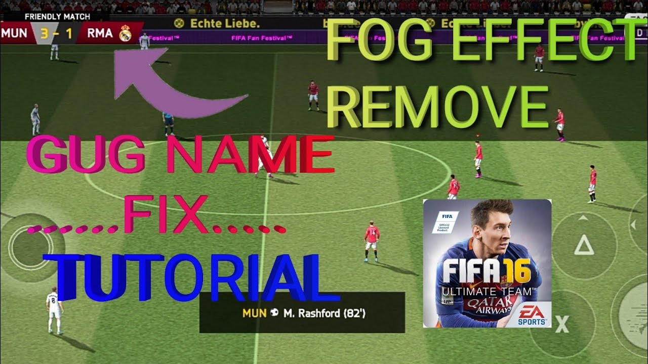 Fifa 16 offline | Name BUG FIX | Fog effect remove | INSTALL PROCESS ...