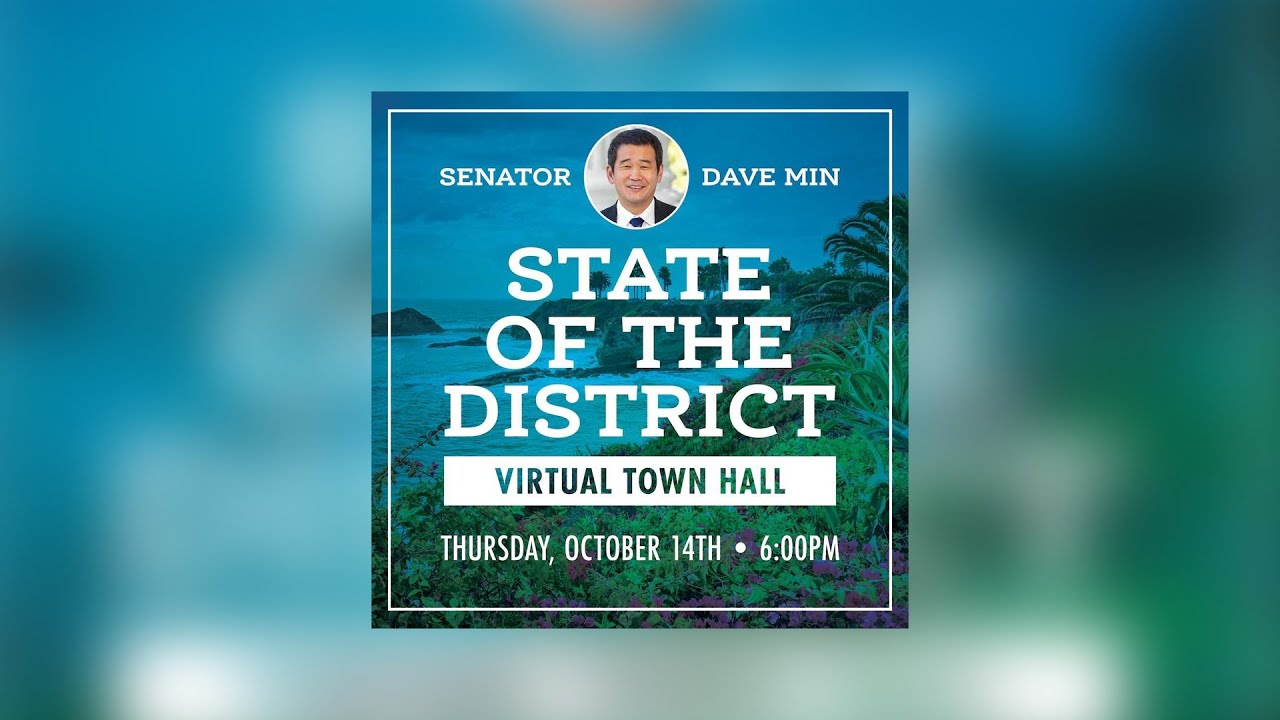 Sen. Min: State of the District Virtual Town Hall - YouTube