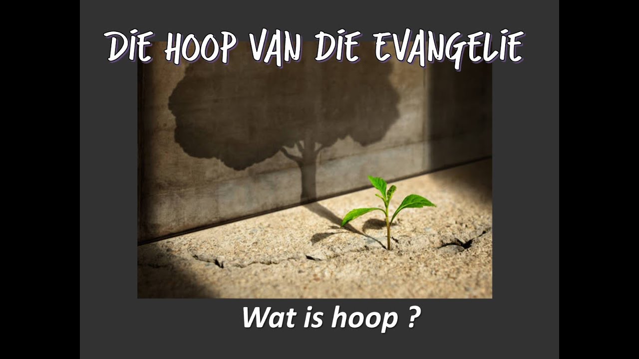 Die hoop van die Evangelie - YouTube