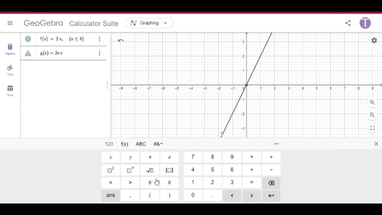 Tutorial Membuat Grafik Konsep Limit pada E-Modul Limit Berbasis Geogebra - YouTube