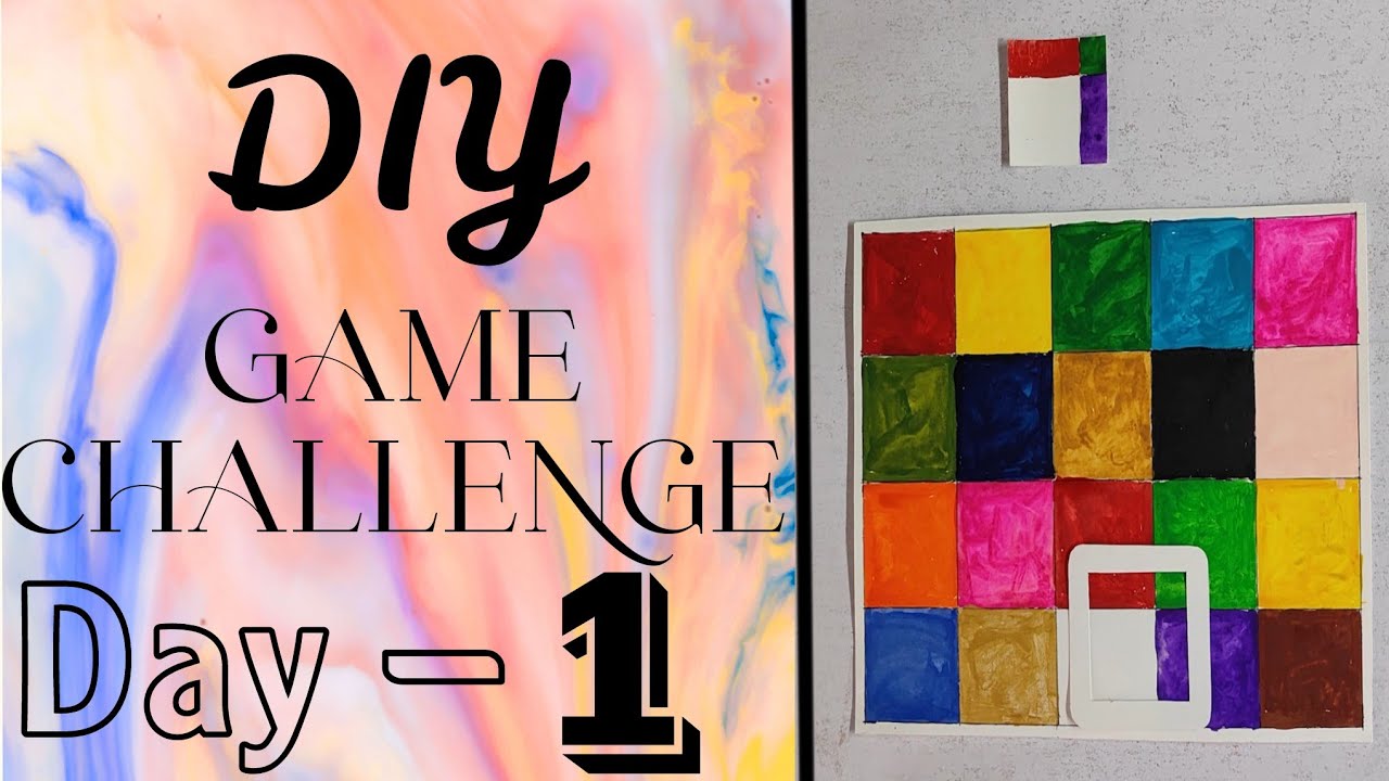 How To Make Game With Paper Day-1 | DIY Summer Games | Paper Game | How ...