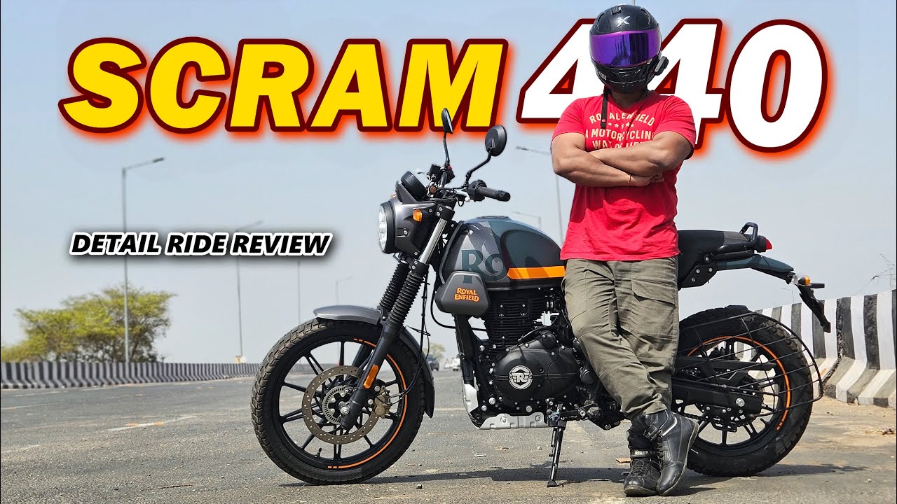 All new Royal Enfield Scram 440 Detail Riding Review | Better than ...