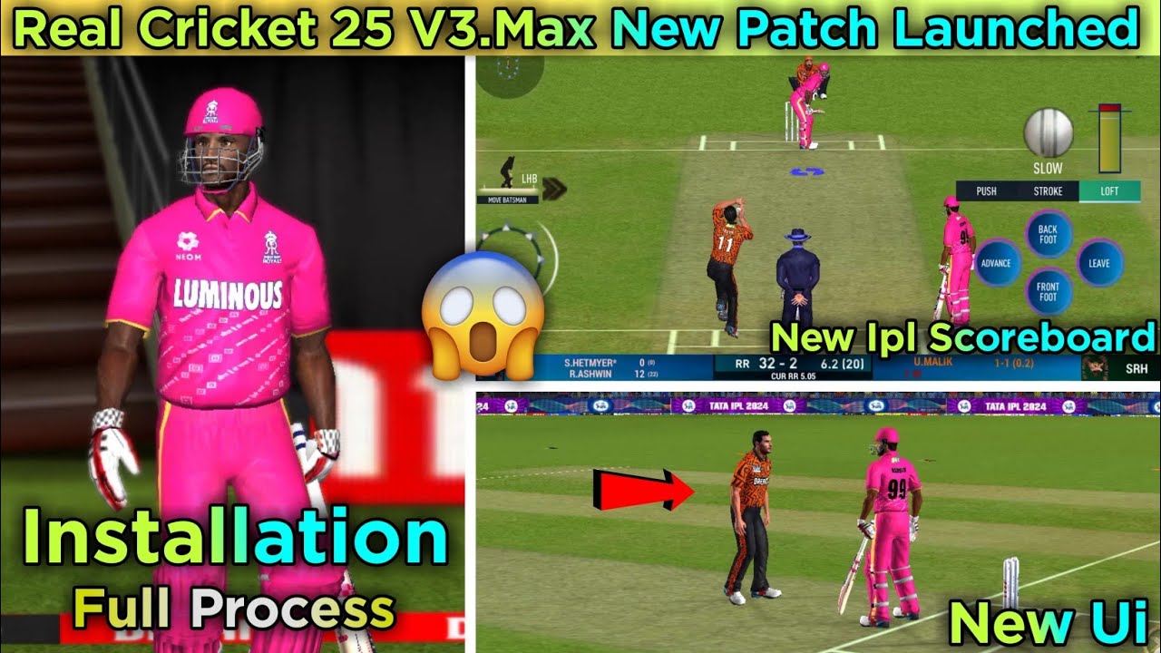 Real Cricket 25 V3.Max Patch Launched || Rc25 V3 Download Full Process ...