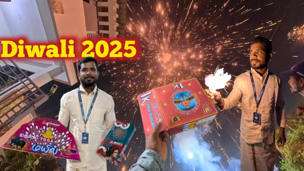 தீபாவளி Night Celebration 2025 🔥 Insane Skyshot Cracker View & Nattu ...