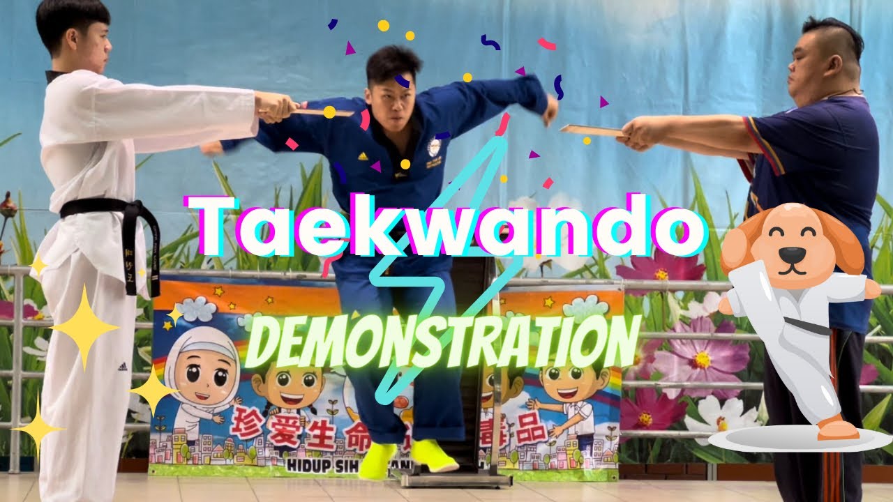 Taekwondo Demonstration (Training & Tutorial) 跆拳道表演 Latihan Taekwando ...