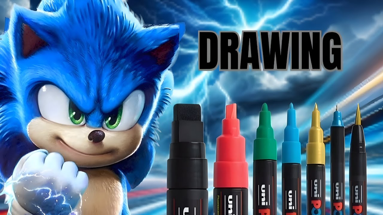 Drawing Sonic The Hedgehog 3 Legend Sonic - YouTube