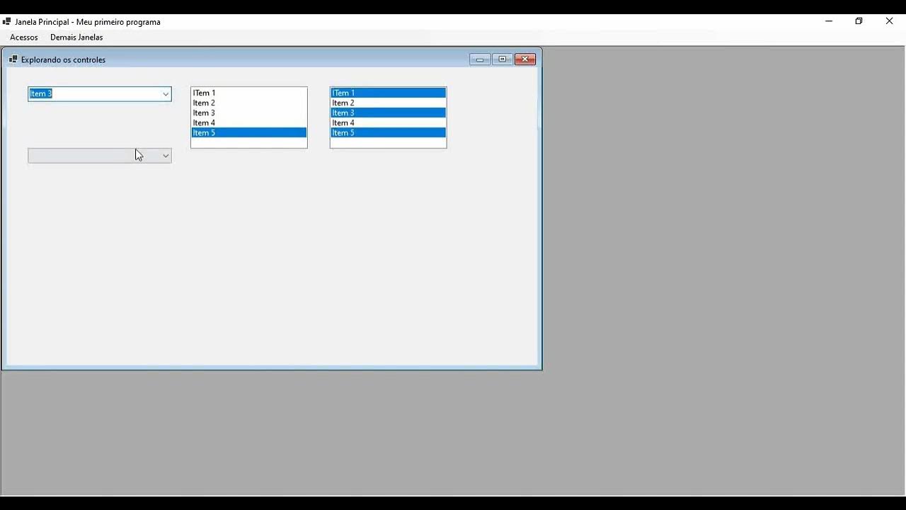 Aula 03 de Windows Forms - Explorando alguns controles do Windows forms - YouTube