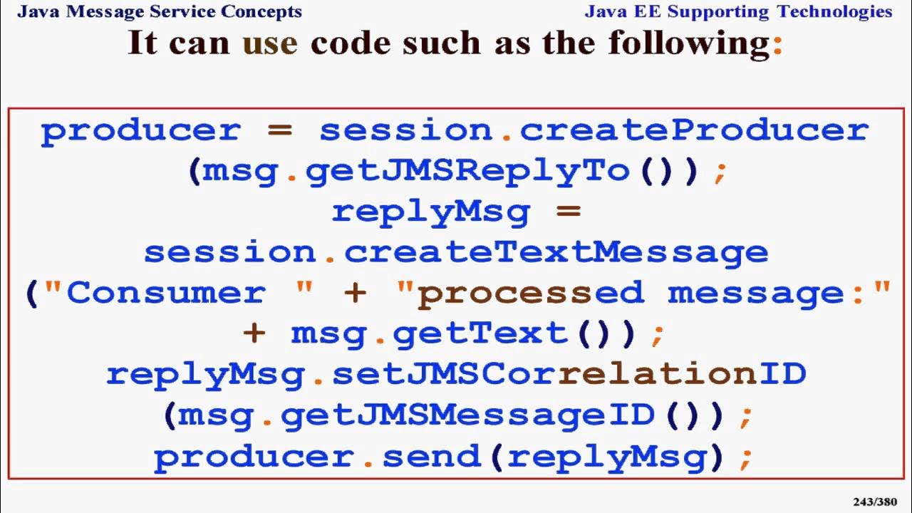 Java Message Service Concepts - YouTube