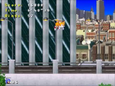 sonic the hedgehog adventure level 9 "city scape" - YouTube