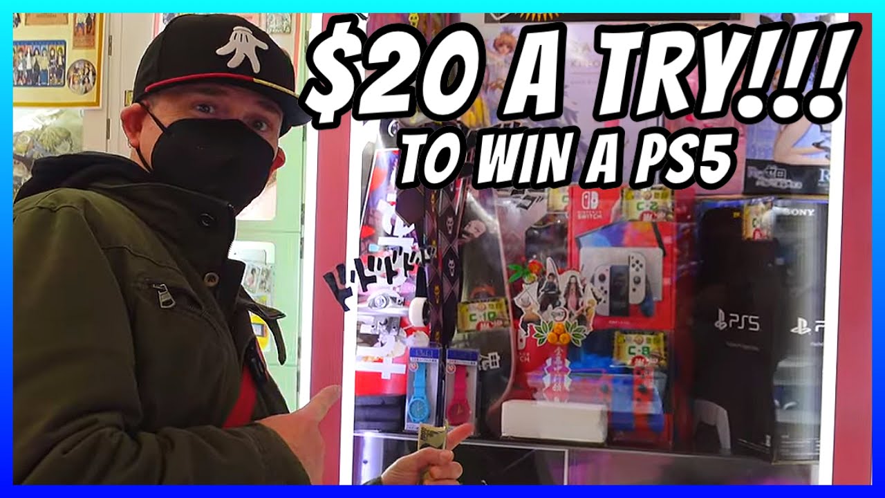 $20 MYSTERY GACHAPON MACHINE PS5?!? - YouTube