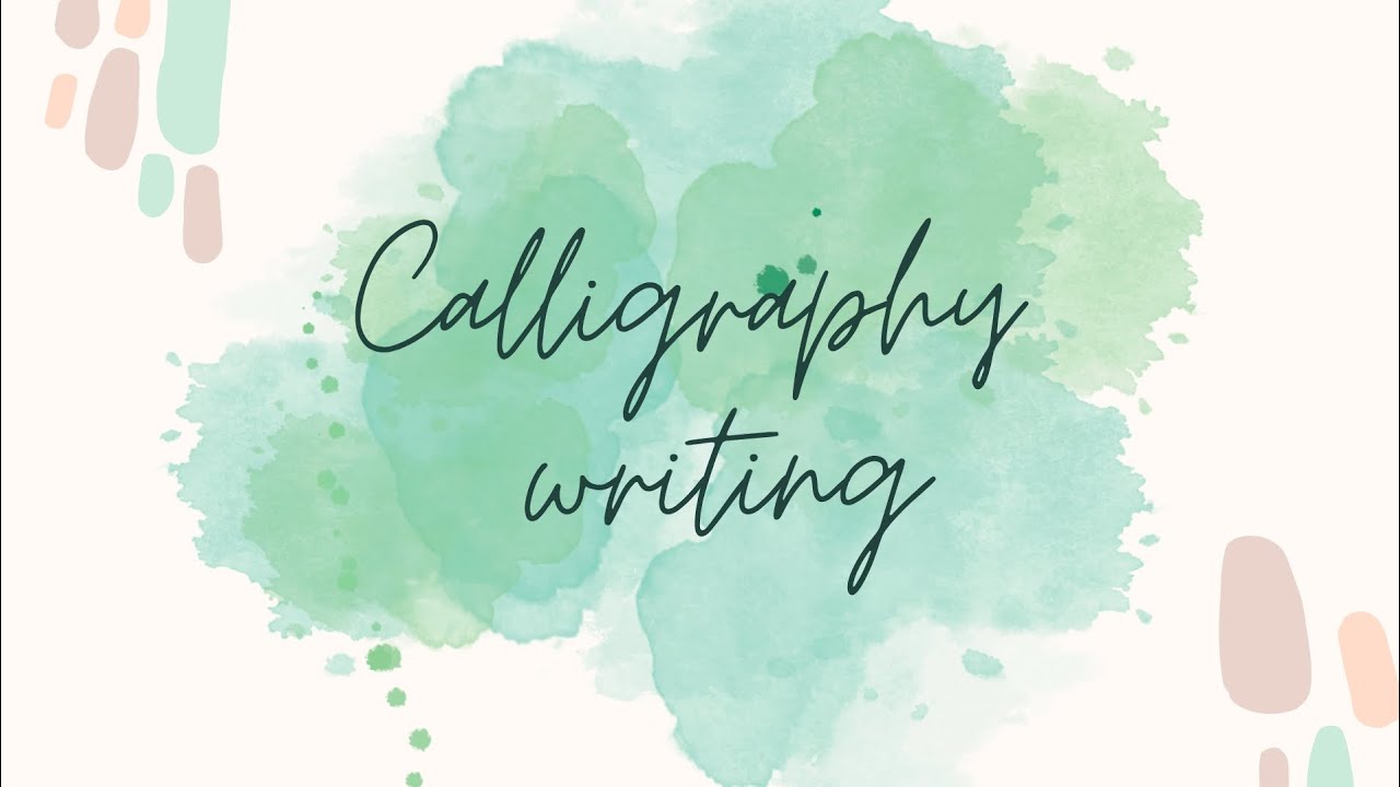 calligraphy using normal pen/easy calligraphy writing/simple ...