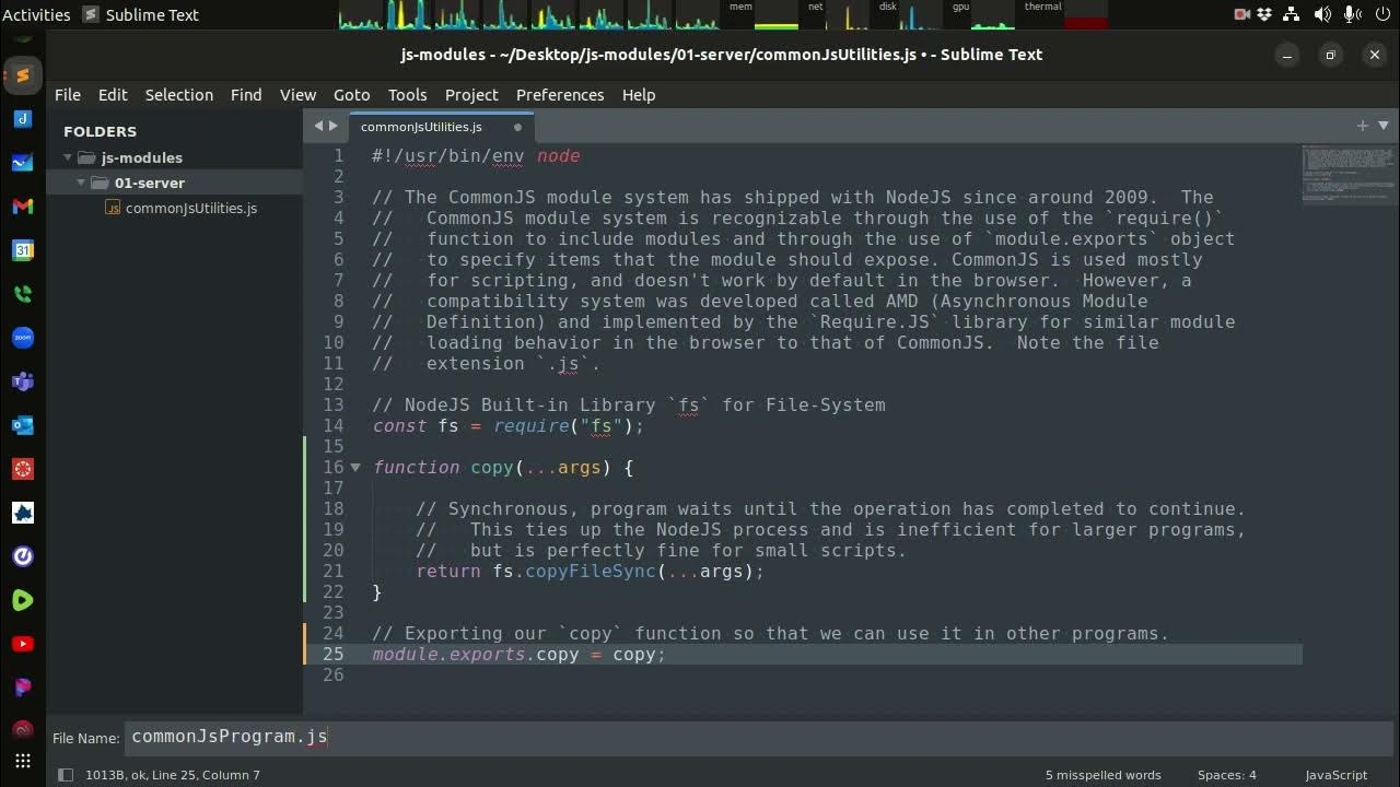 JavaScript Modules - 01 - Server Side - YouTube