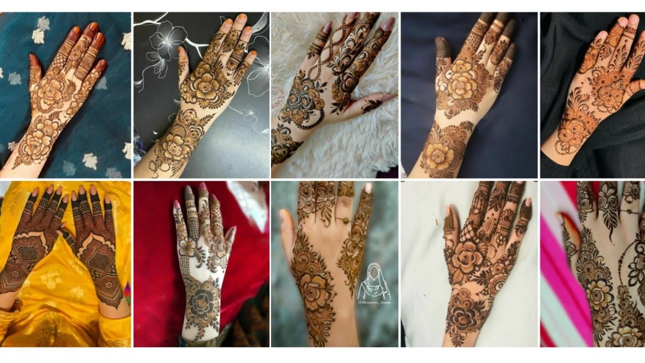 😱top 20+ latest khafif mehandi designs for Eid and wedding back ...