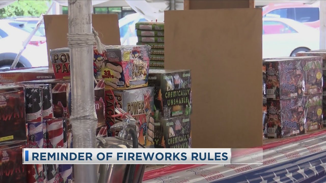 Reminder Of Fireworks Rules - YouTube