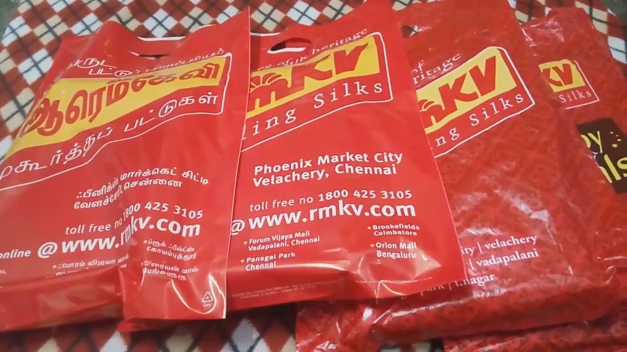 rmkv wedding silk sarees | Shopping haul in tamil | saree collection in ...