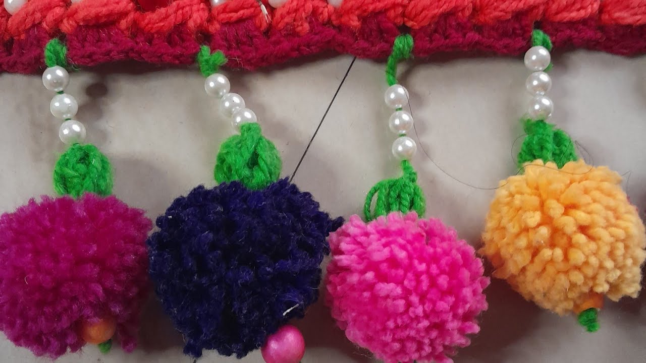 How to make flowers toran design. Full malti colour get panda.Maltin ...