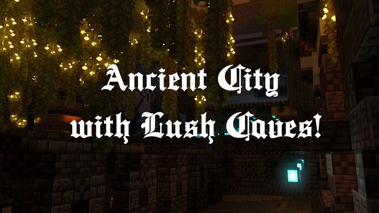Ancient city with Lush Caves! | Minecraft RTX Cinematic | Explore RTX ...