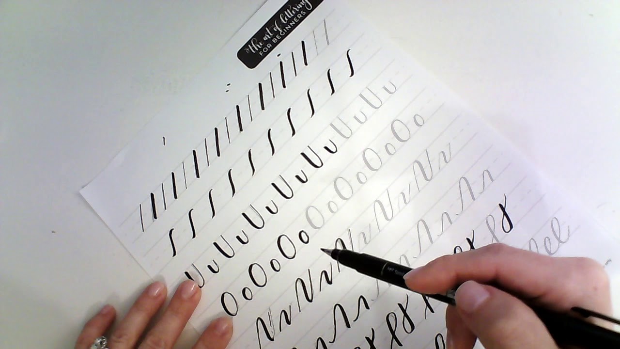 The Mindful Art of Modern Calligraphy -- Warm Up Drills II - YouTube