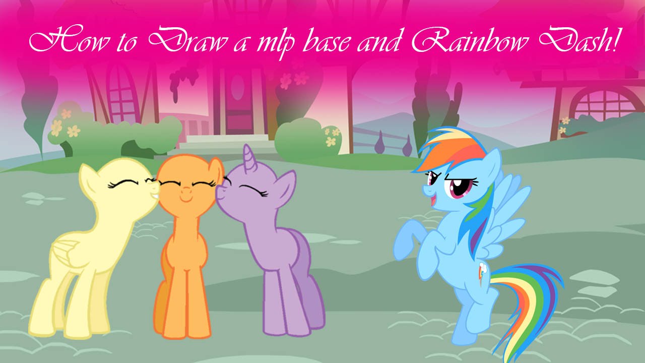 How to Draw a MLP fim base (and rd) for kids easy - YouTube