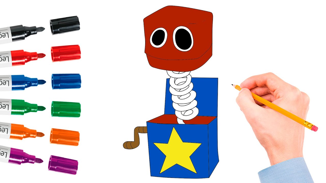 Easy drawing. How to draw a Boxy Boo. - YouTube