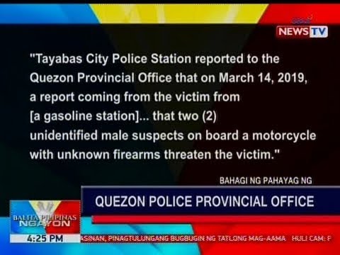 BP: Anak ni Sariaya, Quezon Mayor Marcelo Gayeta at security escort ...