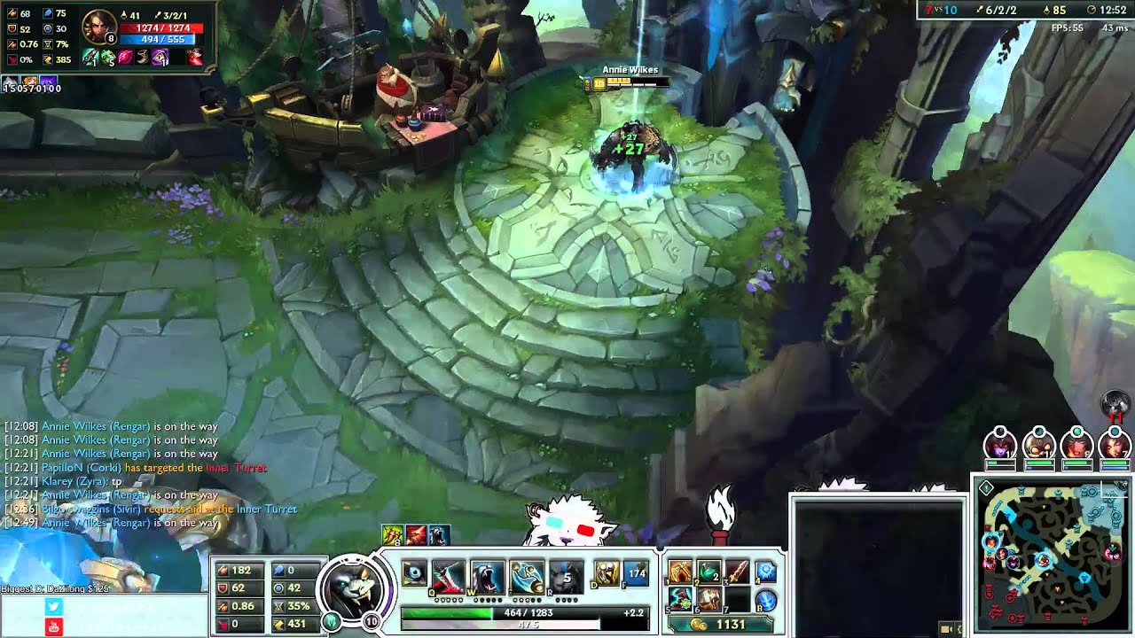 Dekar Challenger Rengar Top vs Nautilus- Patch 6.4 Game 22 10-4-7 - YouTube