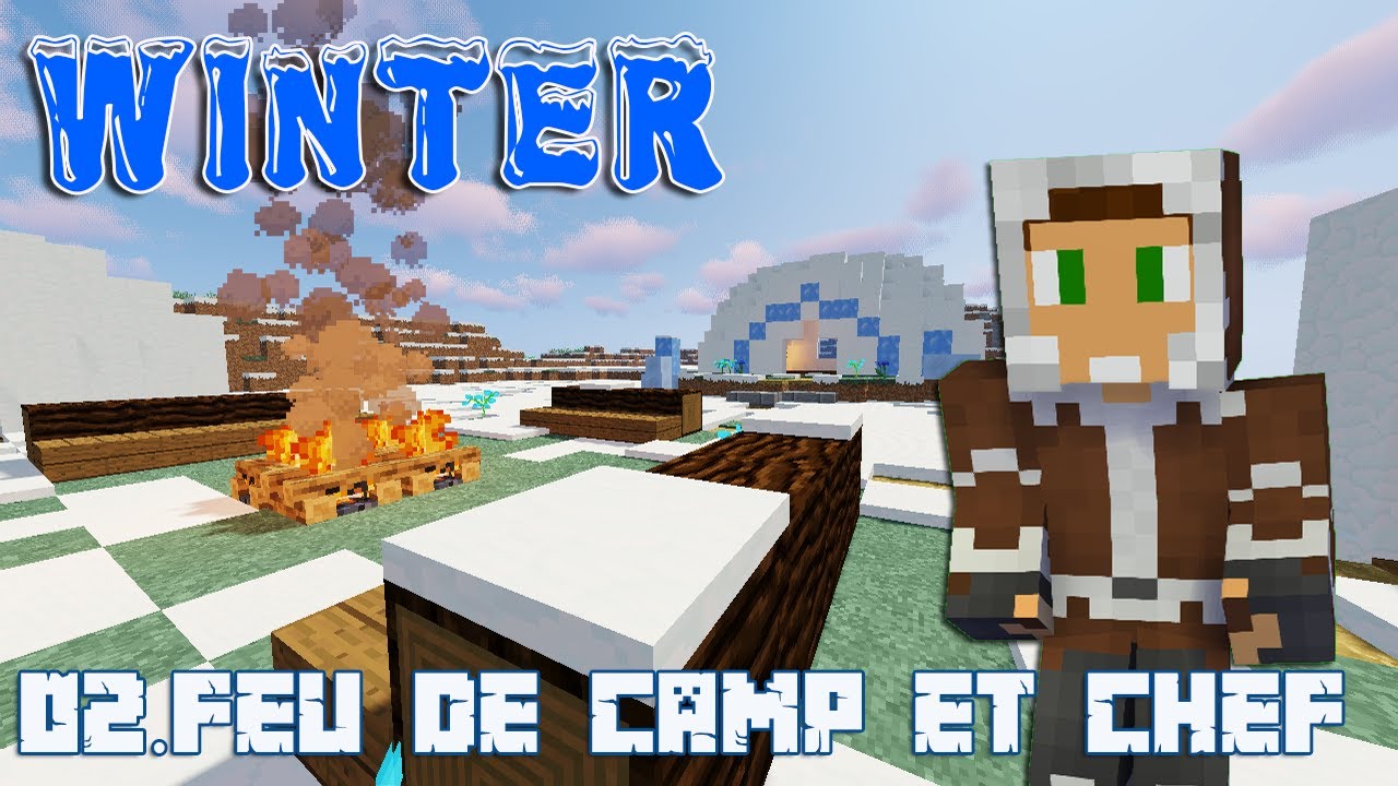 Tuto Winter : Feu de Camp et Igloo | 02 - Minecraft Build 1.15 - YouTube