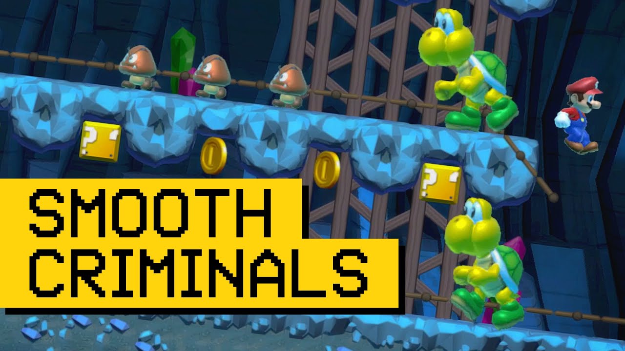 Super Mario Maker: Smooth Criminals (Moonwalking enemies) - YouTube