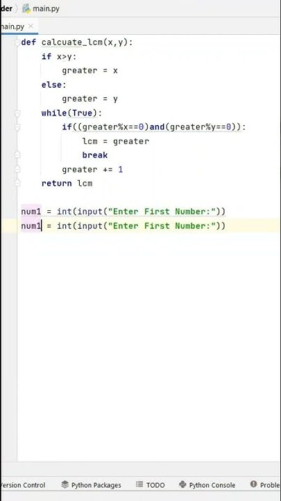 Find Lcm using Python 👍😉 #codewithharry #css #python #programming #shorts - YouTube
