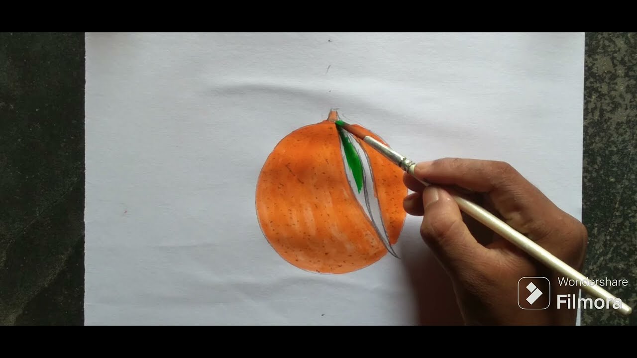 How to Draw a Orange || Drawing for children ||Drawing for kids ...