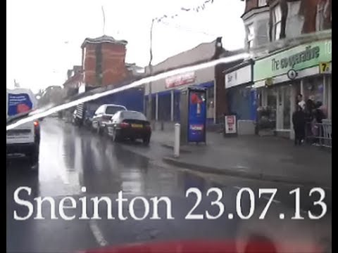 Flash flood on Sneinton Dale after storm July 2013 Nottingham - YouTube