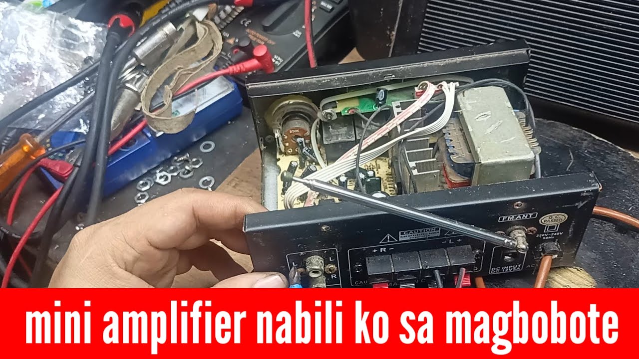 Bosca C-6901L mini amplifier , nabili ko sa magbobote - YouTube