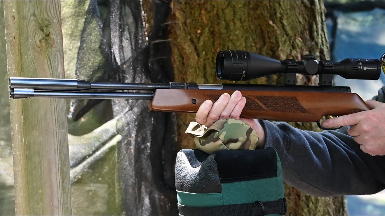 Weihrauch HW 97K .22 shooting at a target 100FT away : 4K Widescreen ...