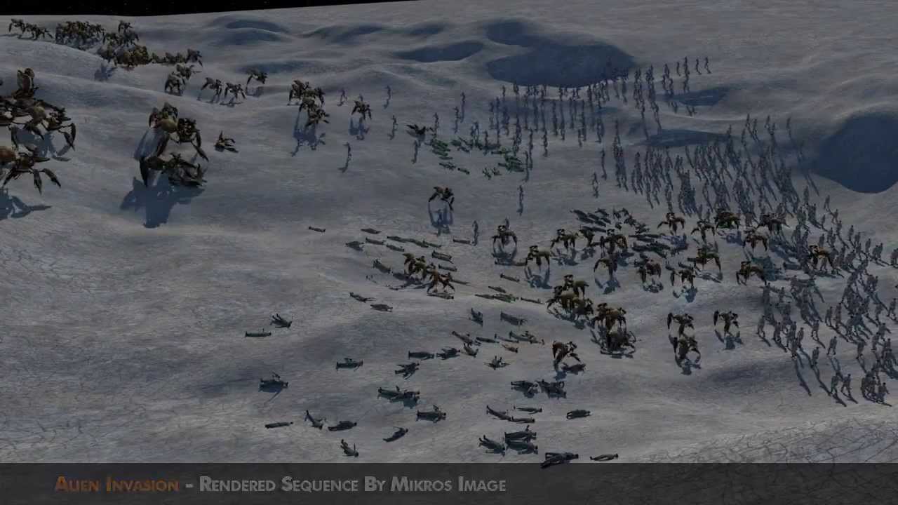 Golaem Crowd 3 Demo, Alien Invasion - YouTube