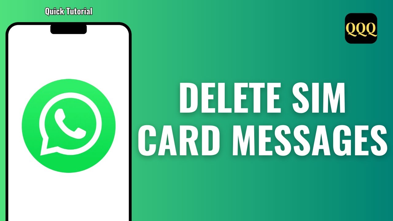 HOW TO DELETE SIM CARD MESSAGES ON ANDROID - YouTube