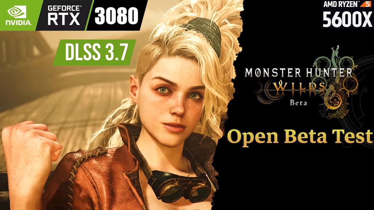 Monster Hunter Wilds Beta RTX 3080 1440p DLSS 3.7 - YouTube
