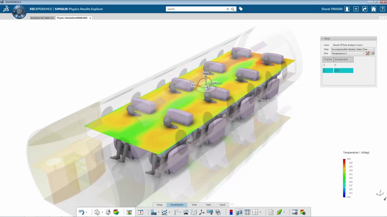 SIMULIA Aircraft Cabin Airflow and Thermal Simulation Part 2 - YouTube