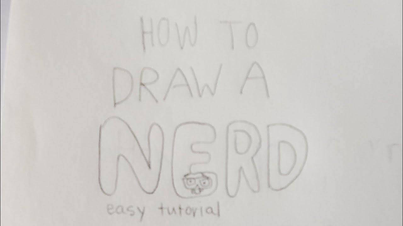 How to draw a nerd EASY TUTORIAL - YouTube
