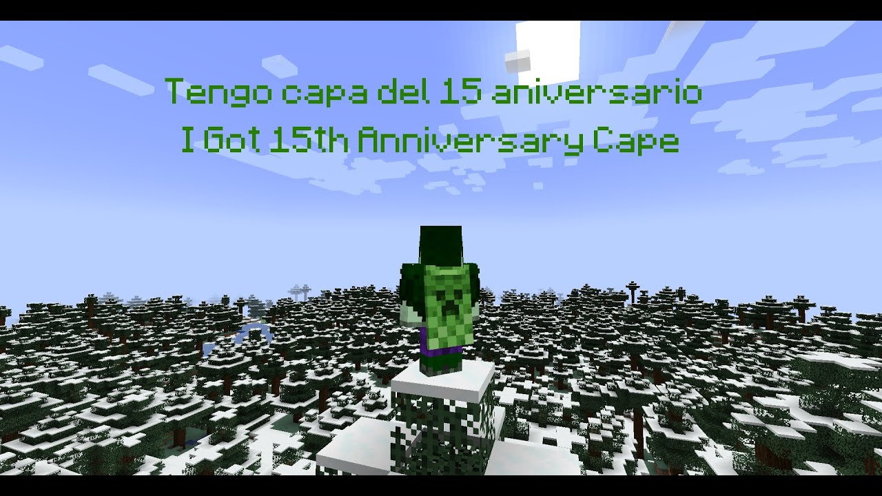 Tengo capa del 15 aniversario / I Got 15th Anniversary Cape - Minecraft ...