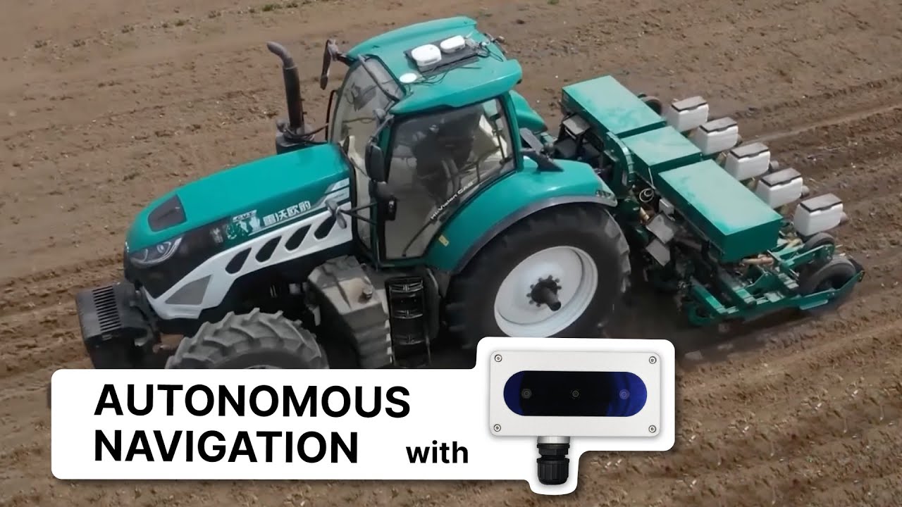 Autonomous tractor navigation with an OAK camera - YouTube