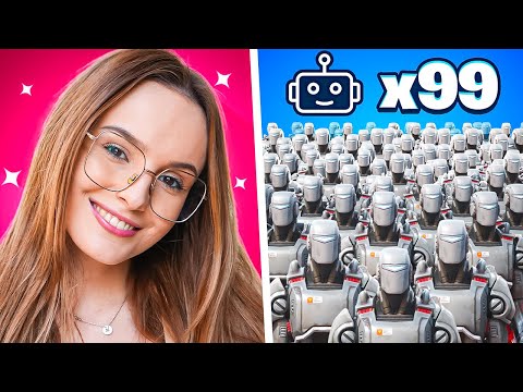 MOJA DZIEWCZYNA vs 99 BOTÓW w Fortnite