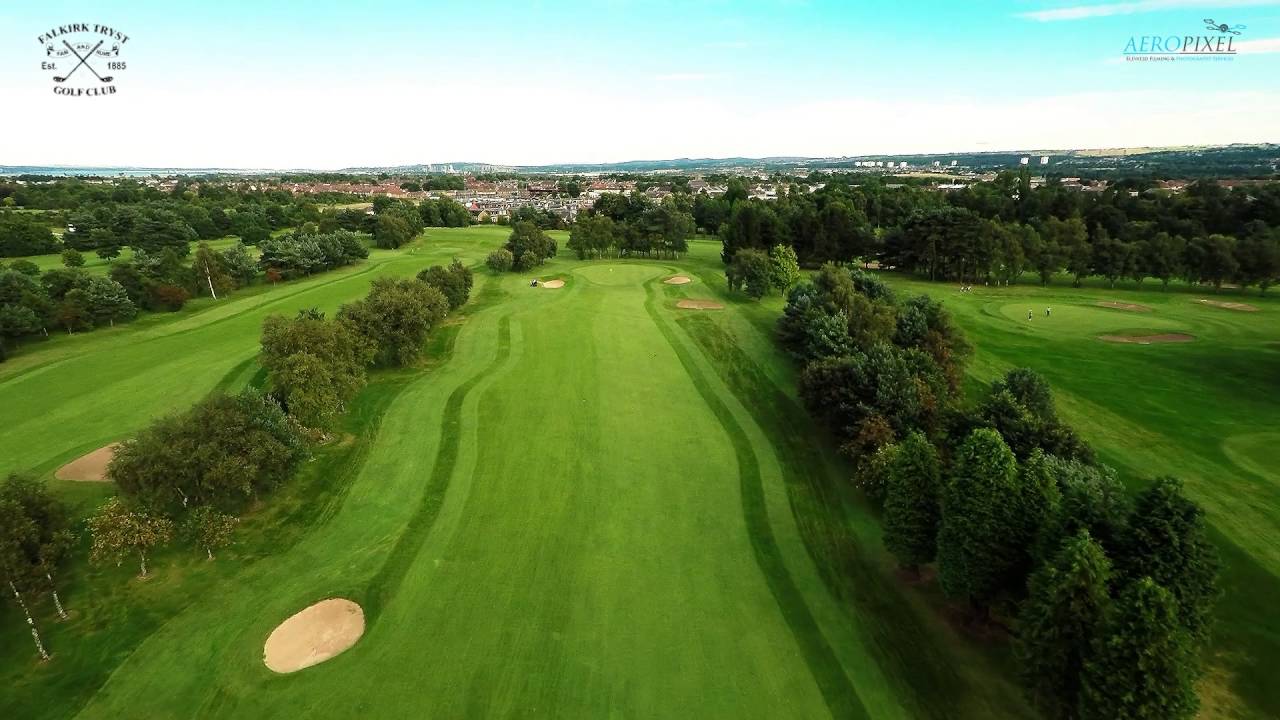 Falkirk Tryst Golf Club - Hole # 3 - Flyover - YouTube