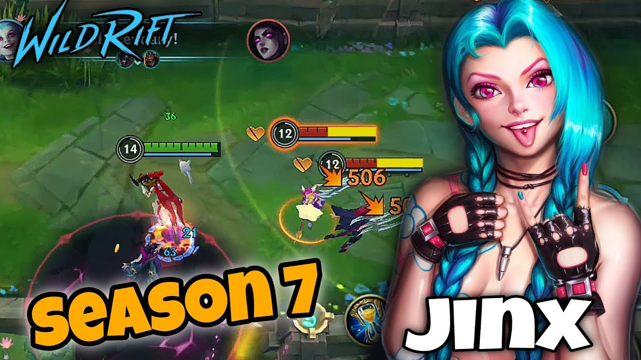 WILD RIFT | NEW SEASON JINX GAMEPLAY [BUILD & RUNES] - YouTube
