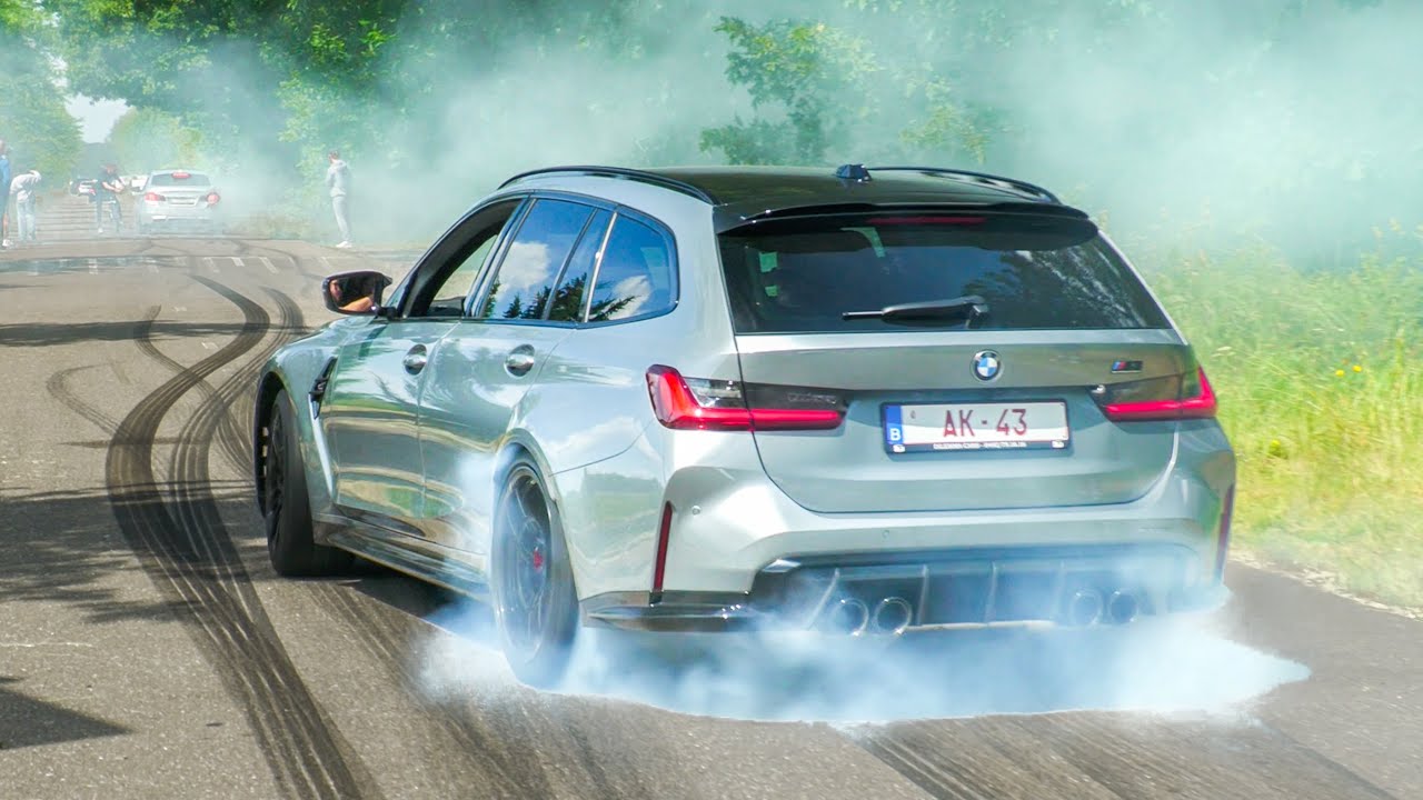 EPIC BMW M Cars Arriving, BURNOUTS! 900HP M3 G81, M6 V10 iPE, M5 E60 ...