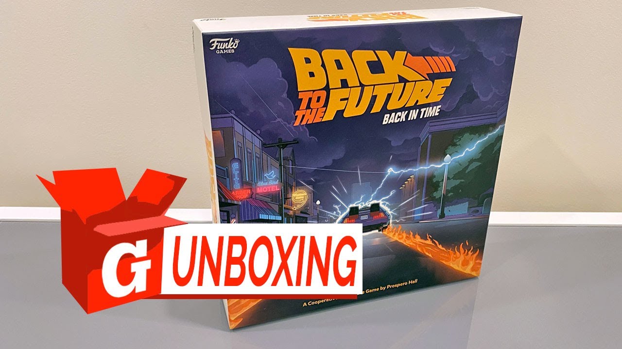 Funko Games Back to the Future Back In Time Board Game Unboxing - YouTube