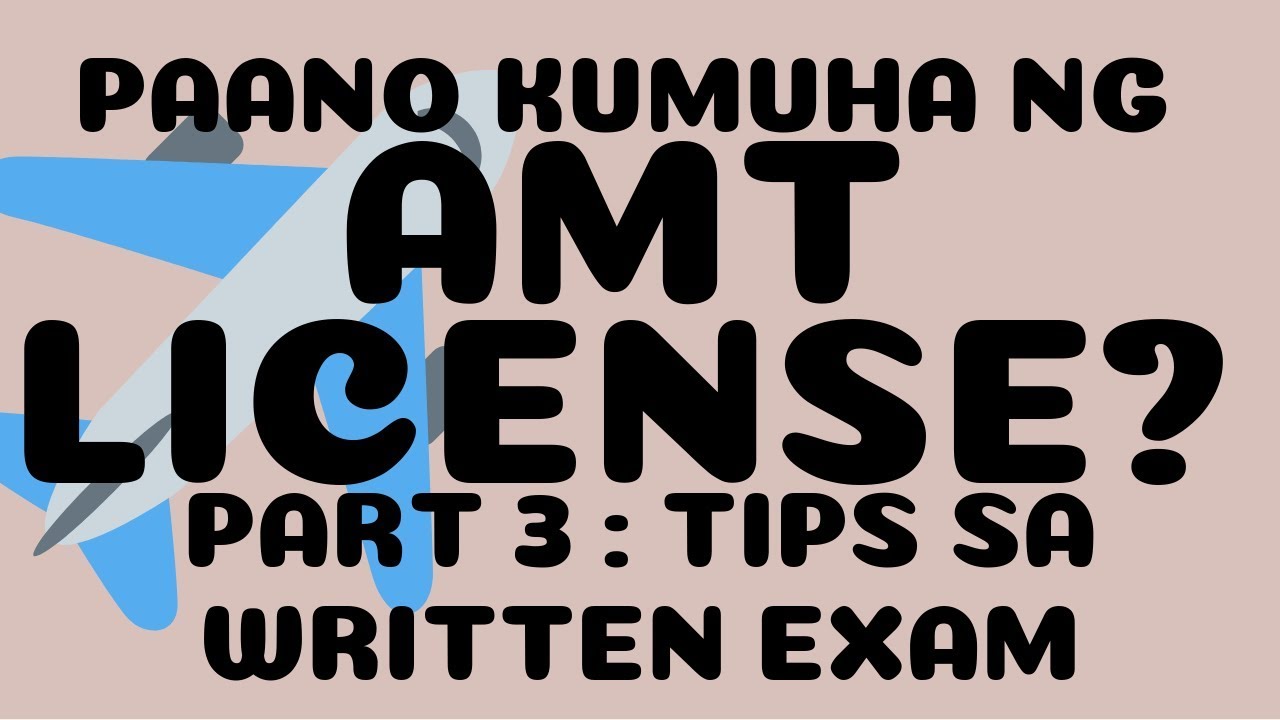 PAANO KUMUHA NG AMT LICENSE SA CAAP? HOW TO GET AMT LICENSE 2019? CAAP ...