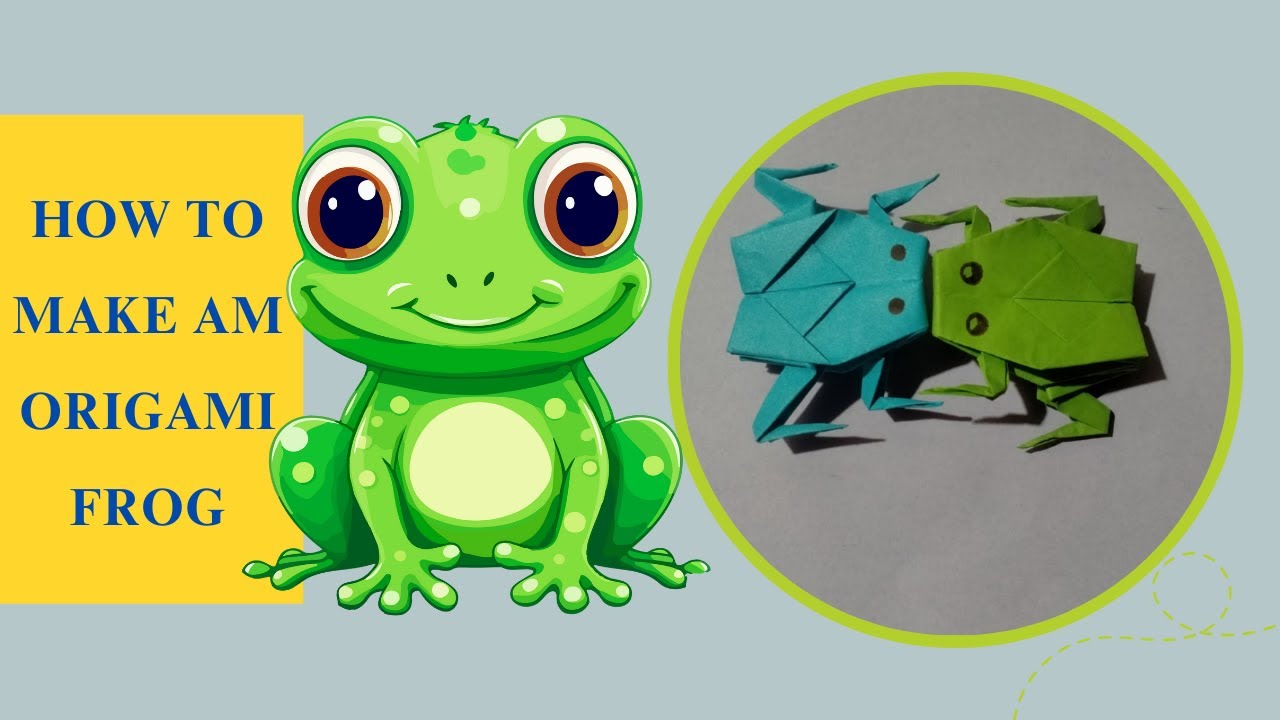 Origami Frog | How to Make an Origami Frog | Folding paper with ...